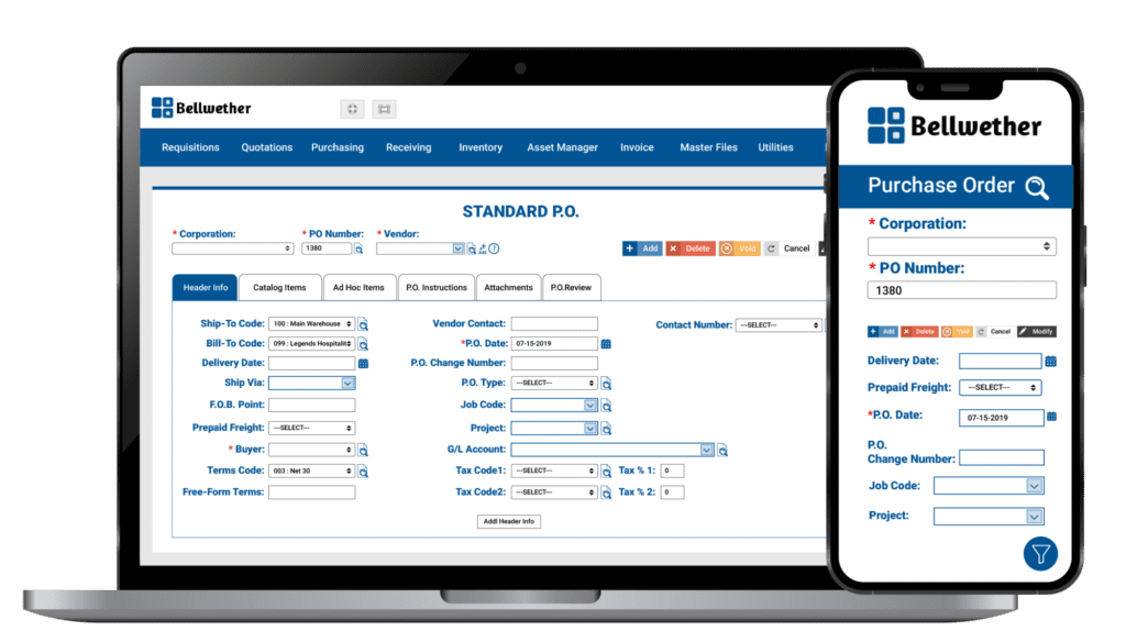 Free Demo New - Procurement — Bellwether